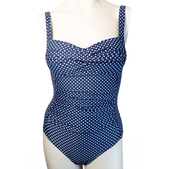 Nip Tuck | Swim | Niptuck Swim Blue White Polka Dot Size 4 Swimsuit ...
